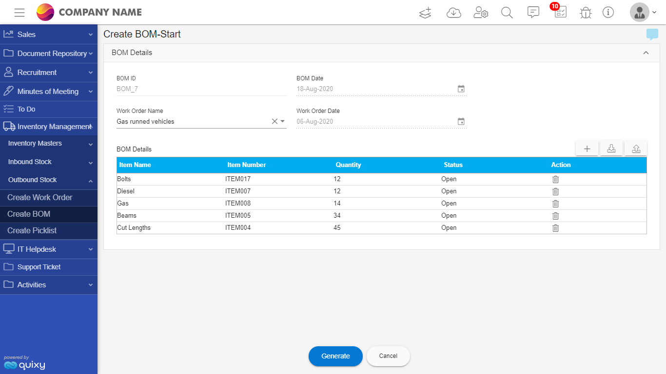 Inventory Management App For Revolutionized Supply Chain Operations | Quixy