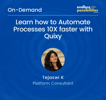 [Webinar] Learn how to Automate Processes 10X faster with Quixy | Quixy