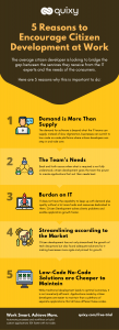 [Infographic] 5 Reasons to Encourage Citizen Development | Quixy