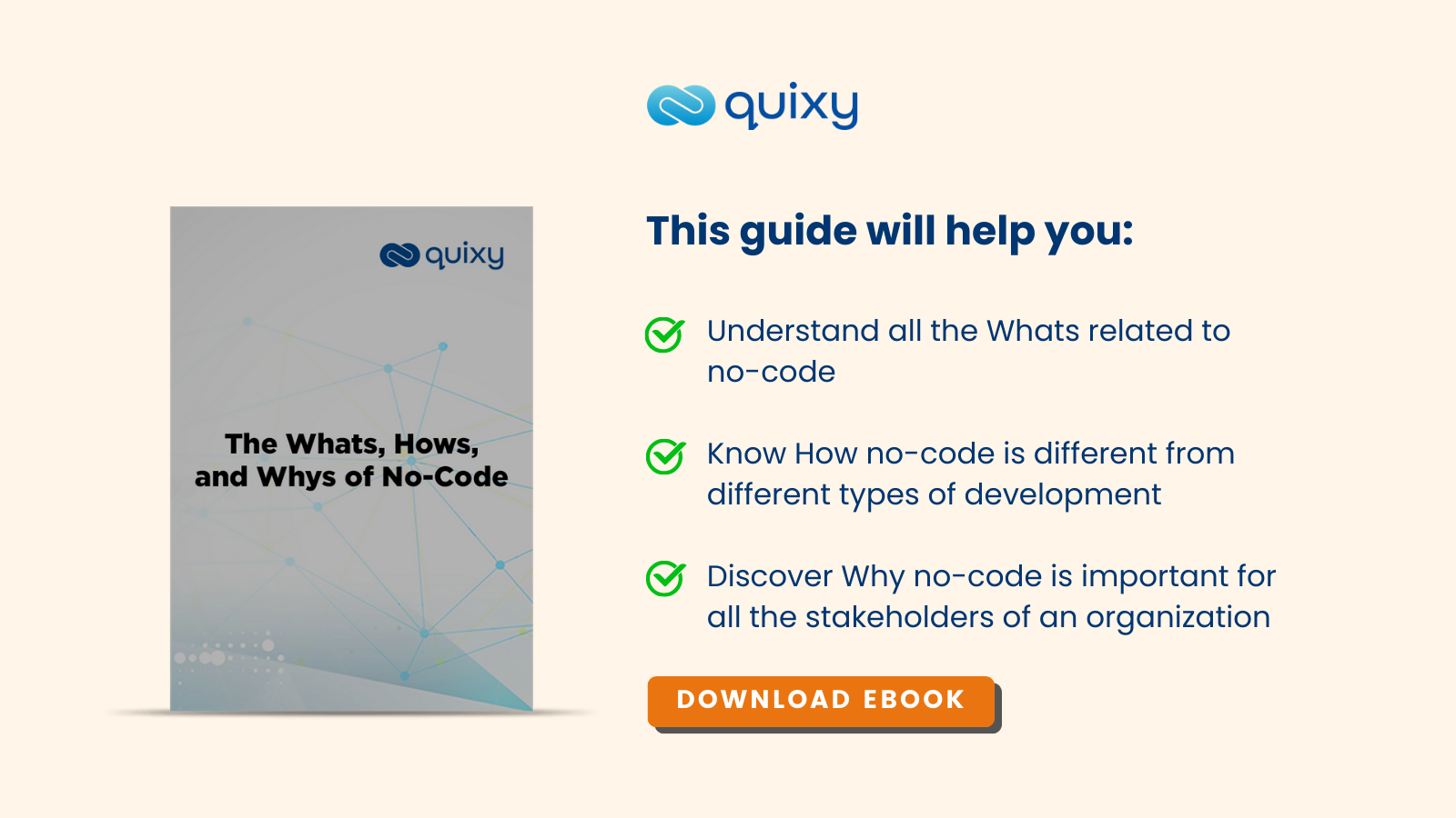 [eBook] The Whats, Hows, and Whys of No-Code | Quixy