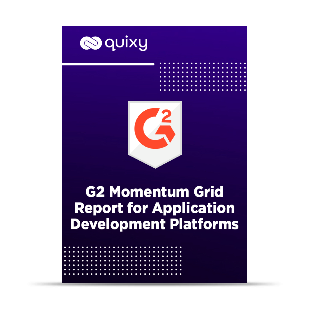 G2 Momentum Grid Report for Application Development Platforms | Quixy