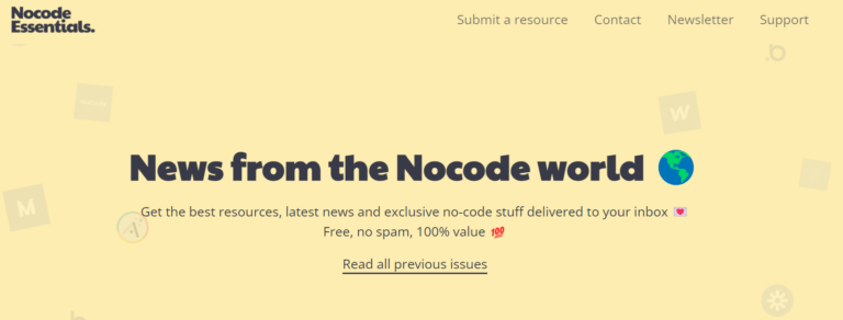 Top No-Code newsletters to not miss any updates!