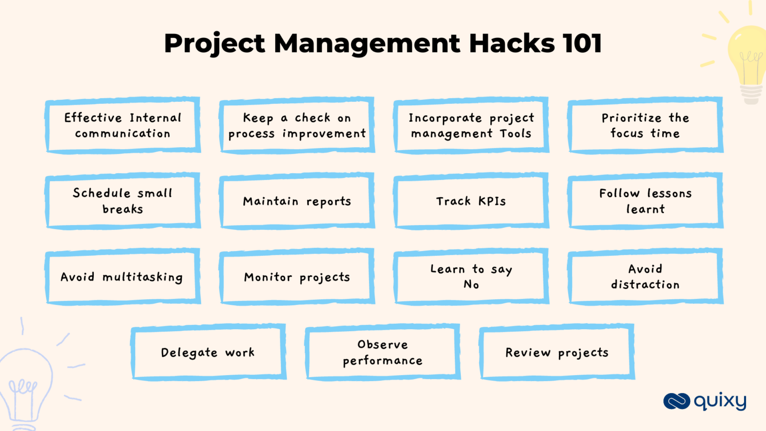 Project Management Hacks 101: Handbook for assured Success
