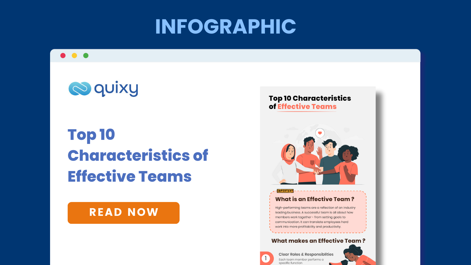 [Infographic] Top 10 Characteristics of Effective Teams | Quixy