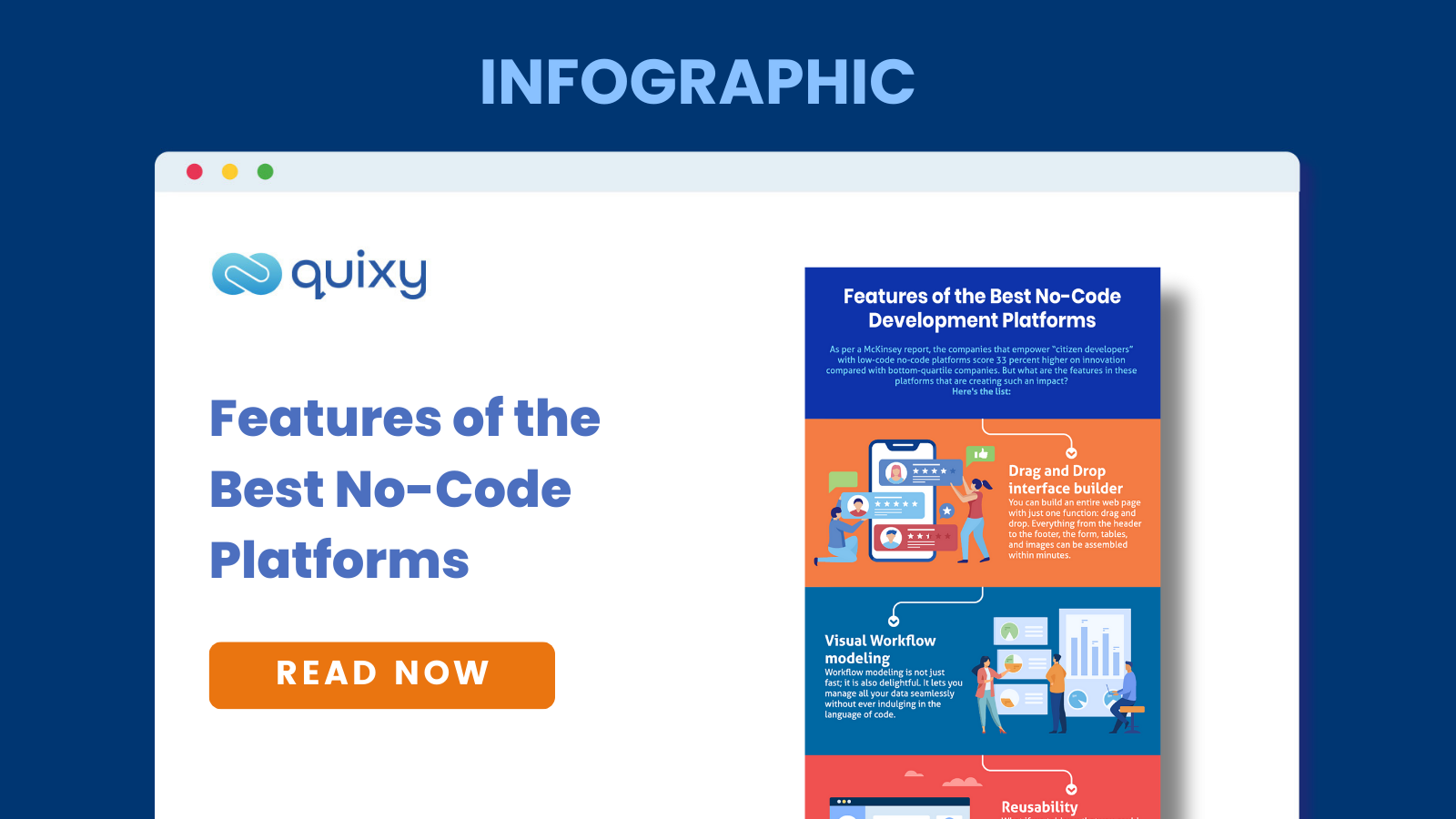 [Infographic] Features of the Best No-Code Platforms | Quixy