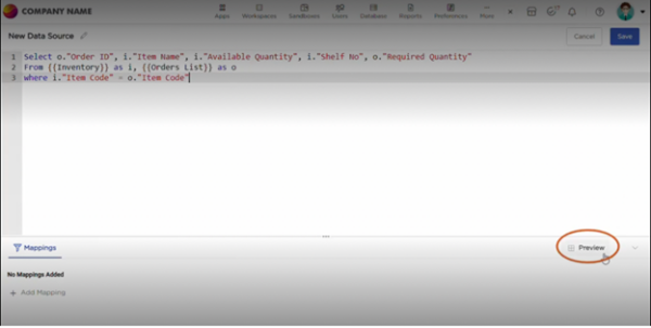 Bringing Low-Code capabilities to Data Source creation with SQL Queries