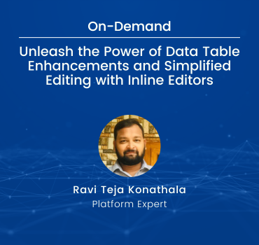 [Webinar] Data Table Enhancements & Inline Editors: Unleash Power! | Quixy