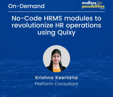 Digital Transformation and Low-Code No-Code Webinars | Quixy