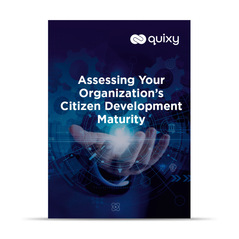 [eBook] Organization Citizen Development Maturity Assessment | Quixy