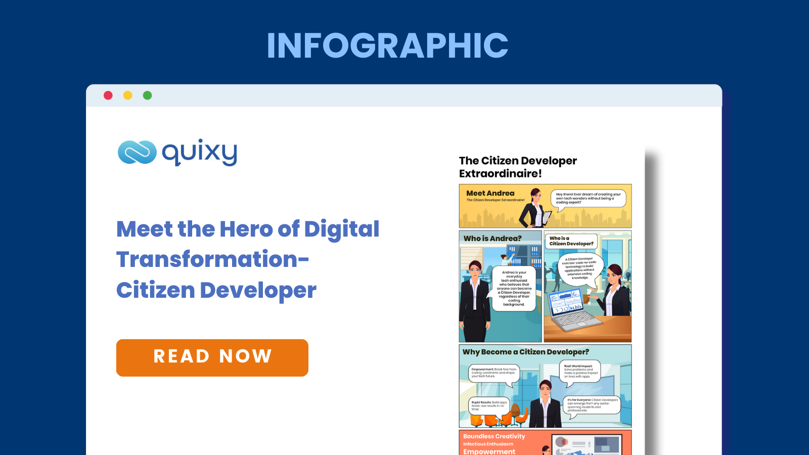 [Infographic] Citizen Developer- The Hero of Digital Transformation | Quixy