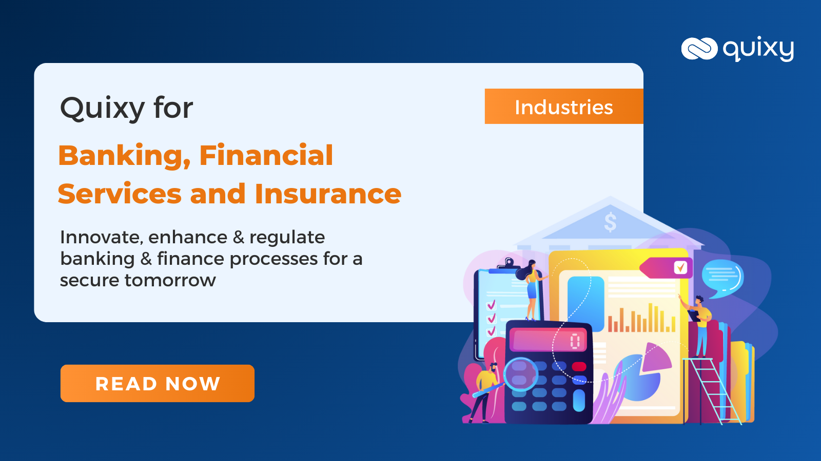 No-Code for BFSI - Banking, Financial Services, and Insurance | Quixy