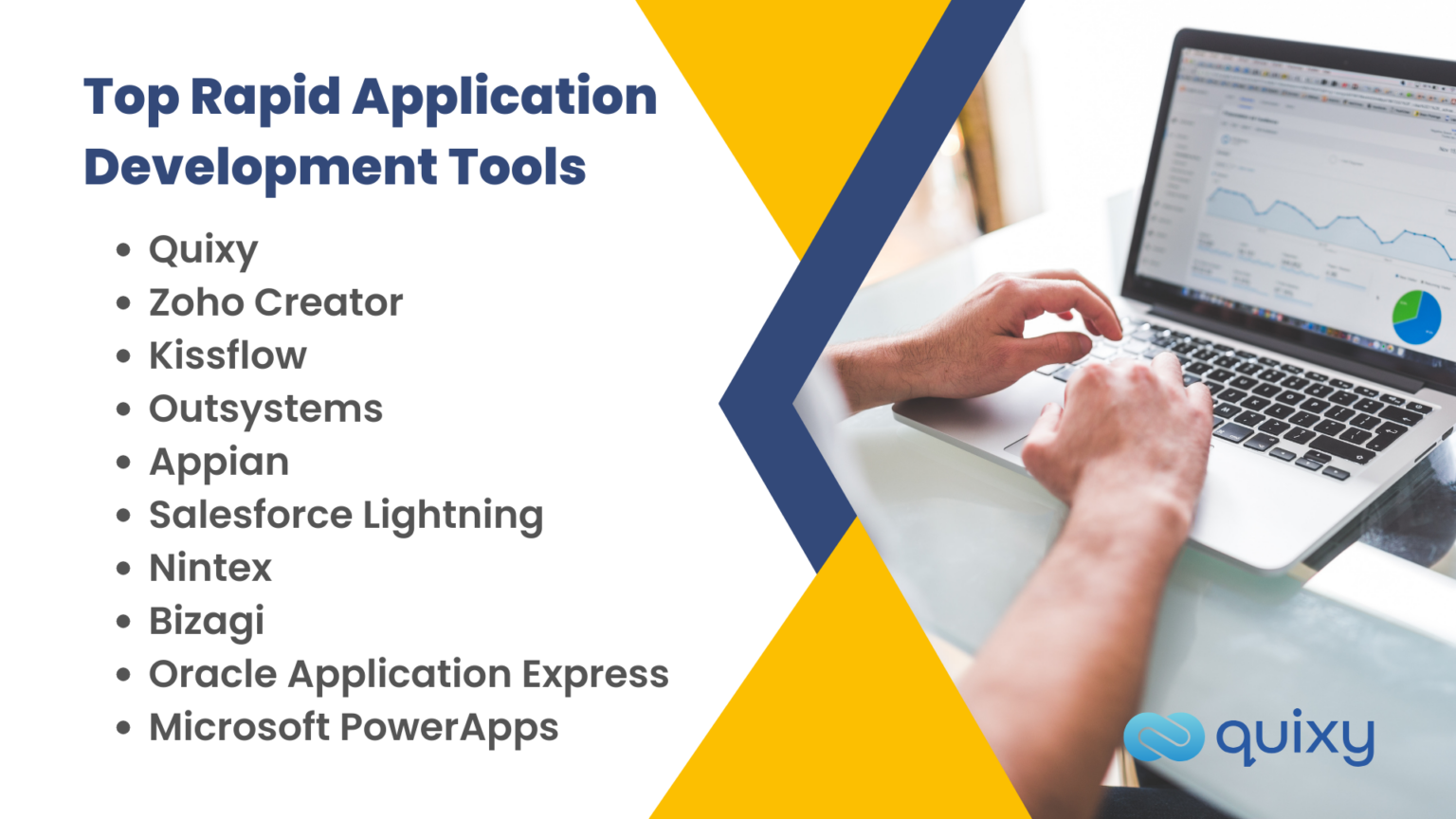 Top 10 Rapid Application Development Tools to Consider | Quixy