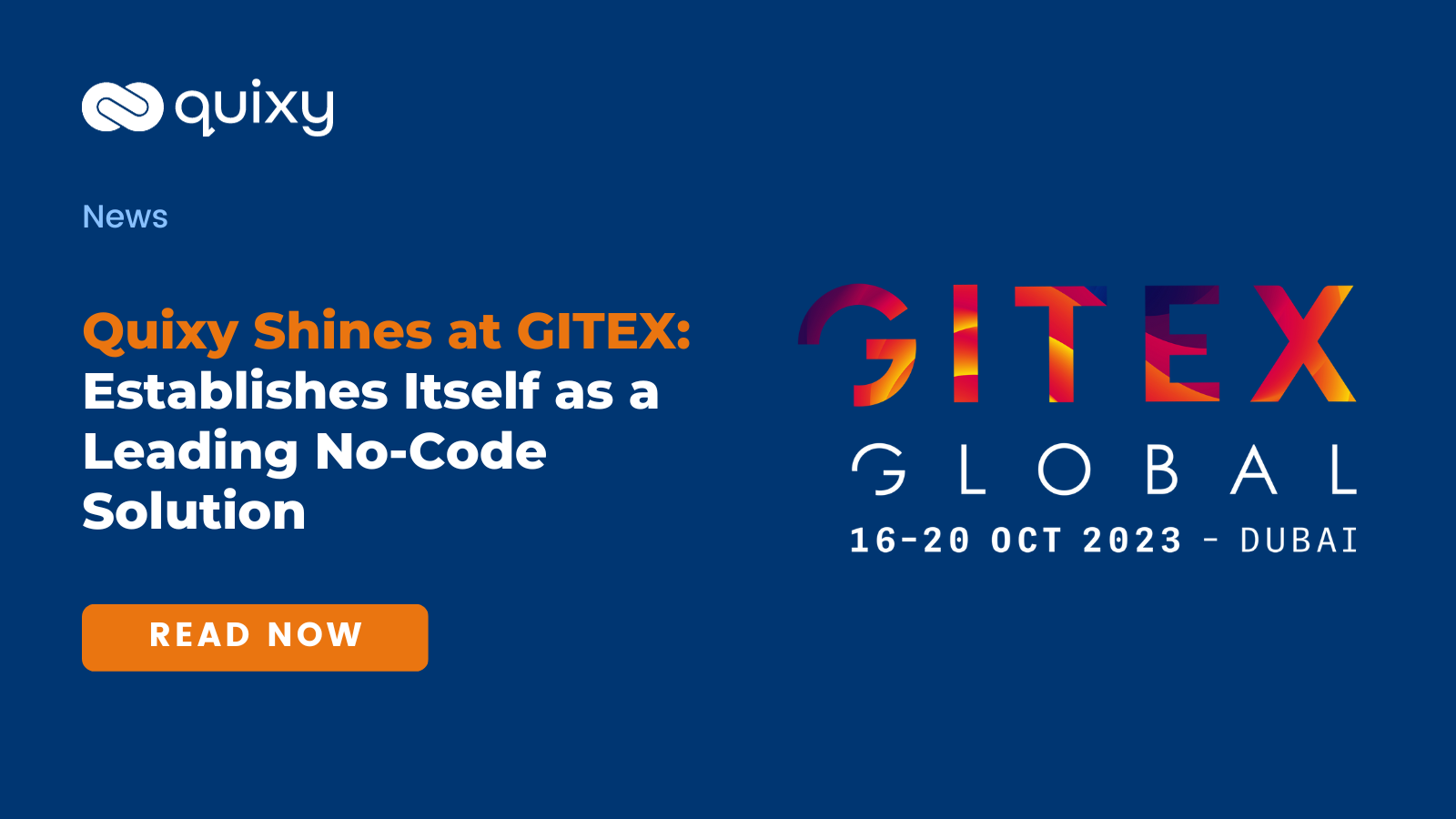Quixy shines at GITEX 2023 as a Leading No-Code Solution