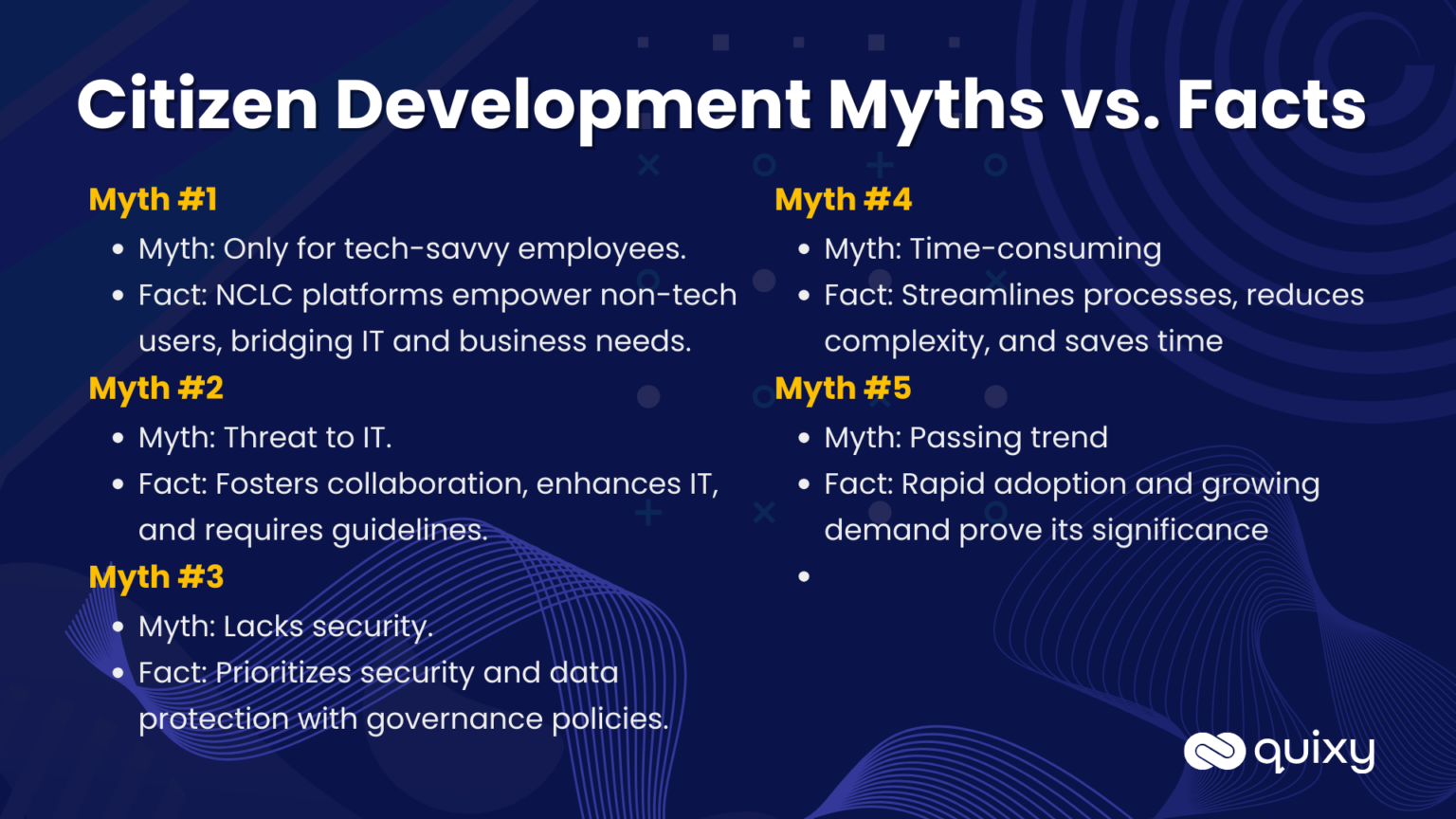 Myths Vs. Facts of Citizen Development: The Definitive Guide | Quixy