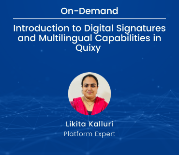 Digital Transformation and Low-Code No-Code Webinars | Quixy