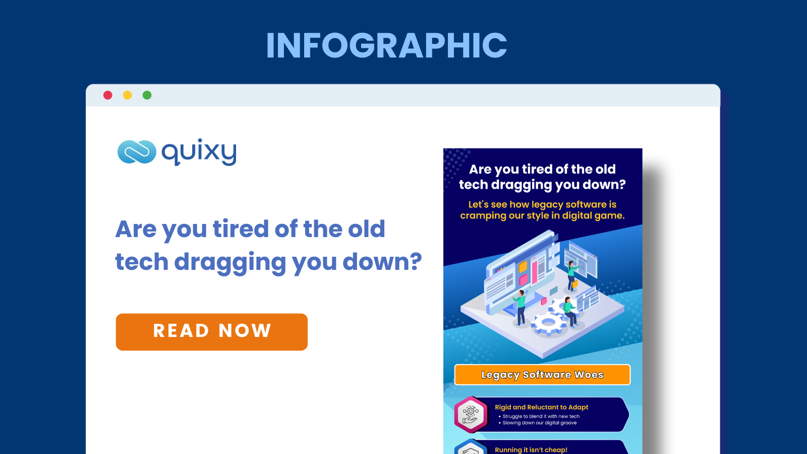[Infographic] Legacy Vs No-Code Low-Code Development | Quixy