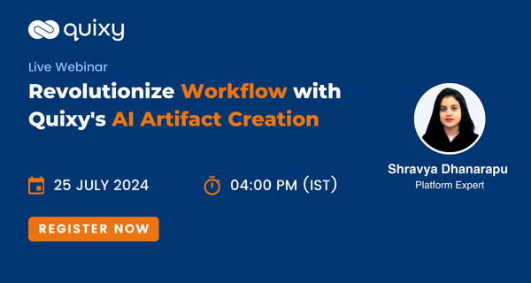 Digital Transformation and Low-Code No-Code Webinars | Quixy